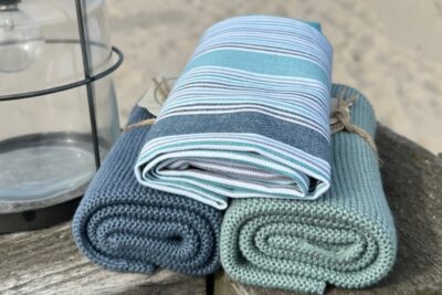 Azur/grå - økologisk - Solwang Design